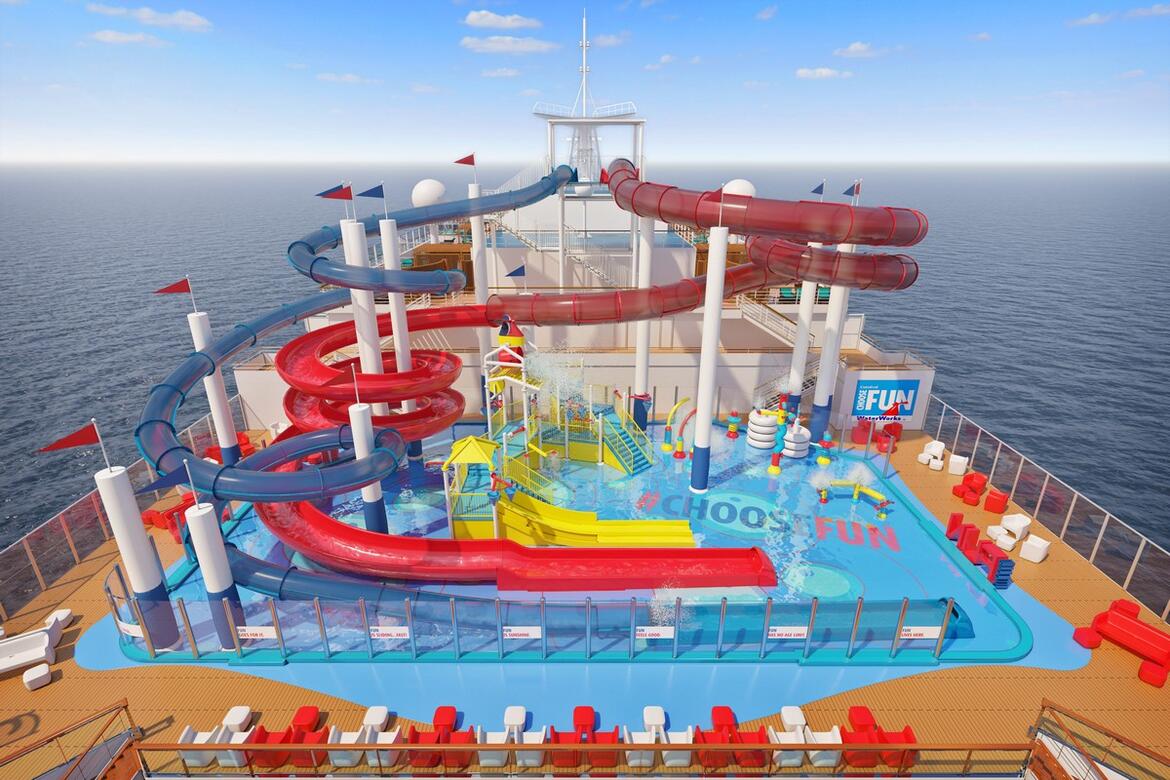 Carnival reveals new water park on Carnival Panorama approved by Shaq ...